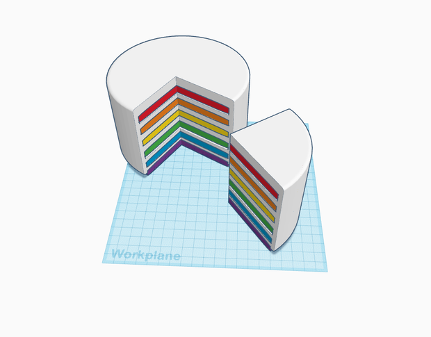 Kitchen Organizer ( Theme - Rainbow Cake) #Tinkercad - Tinkercad