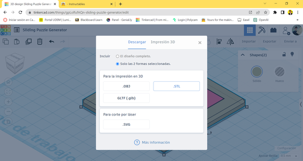 Sliding Puzzle Generator With Tinkercad Codeblocks Tinkercad