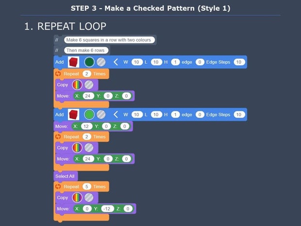 Pattern Play In Tinkercad Codeblocks Tinkercad