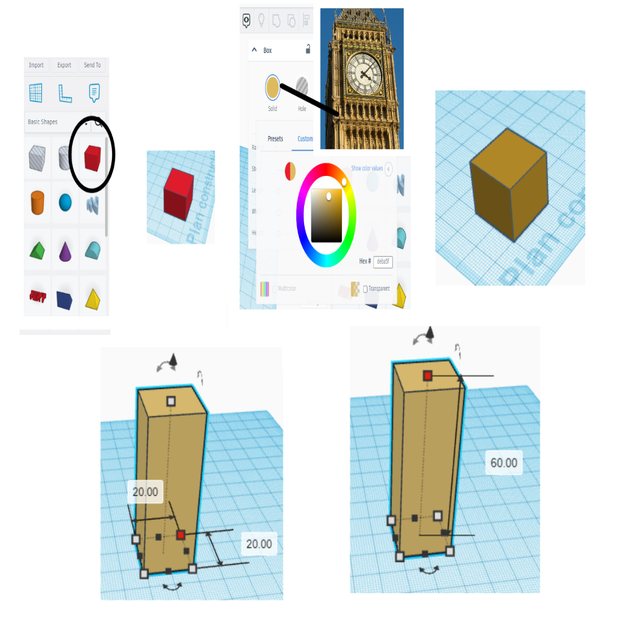 Make the Elizabeth Tower in 3d With Tinkercad - Tinkercad