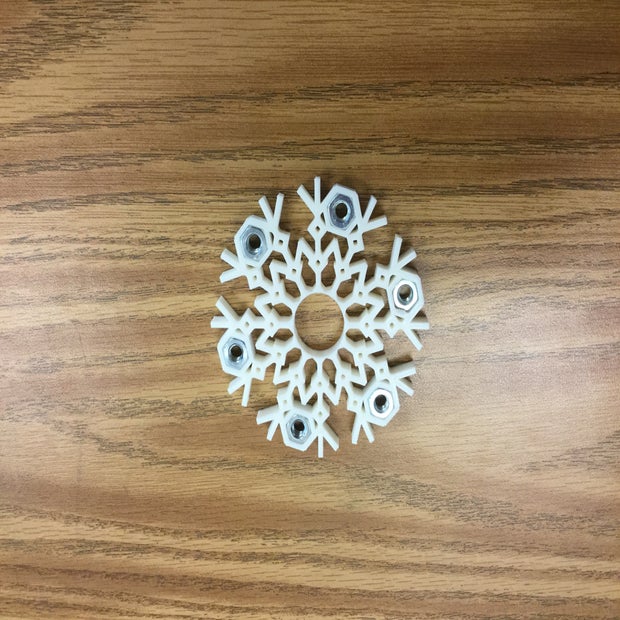 Snowflake Fidget Spinner - Tinkercad