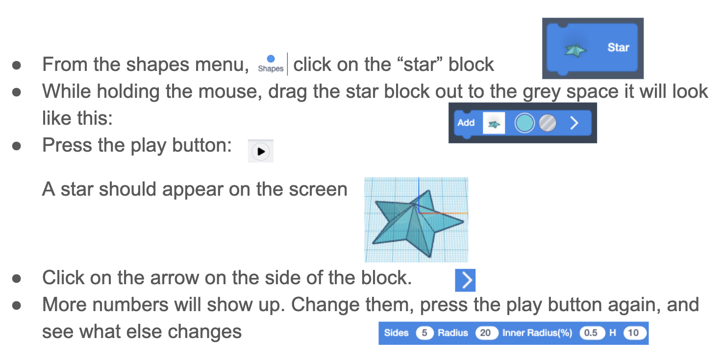 Using Loops in Tinkercad to Design a Bursting Star - Tinkercad