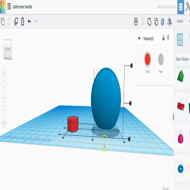 Lever Holder for Any Machine or Handle for Any Component - Tinkercad