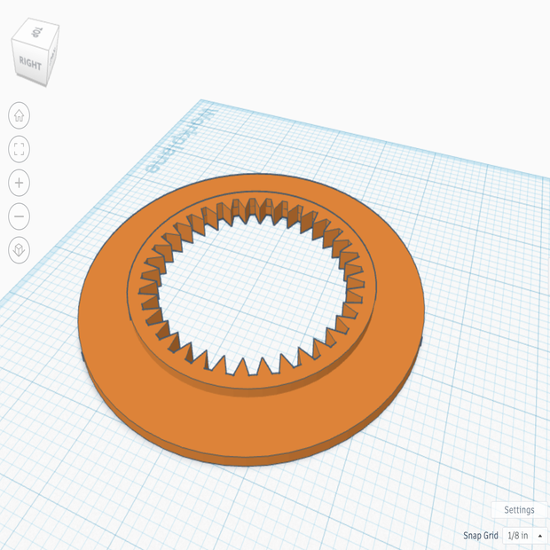 3D Printed Spirograph - Tinkercad