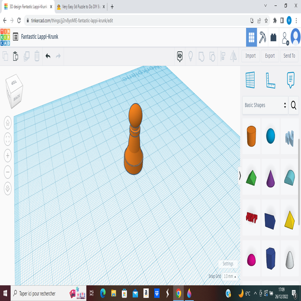 Learn to Make a Pawn of Chess With Tinkercad. - Tinkercad