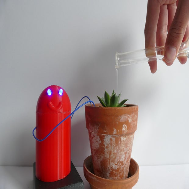 Water Bot - Never Forget to Water Your Plants Again! - Tinkercad