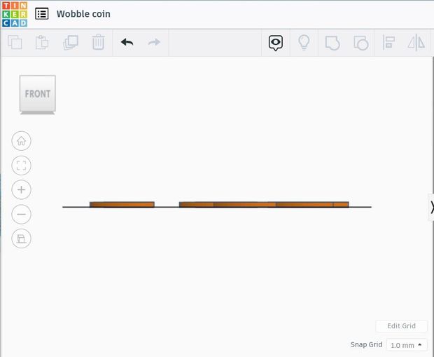 Wobble Coin Using Tinkercad for 3D Printing - Tinkercad