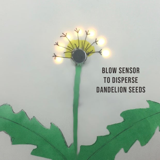 Interactive Dandelion - Tinkercad