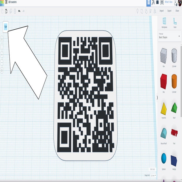 QR Coasters - Tinkercad