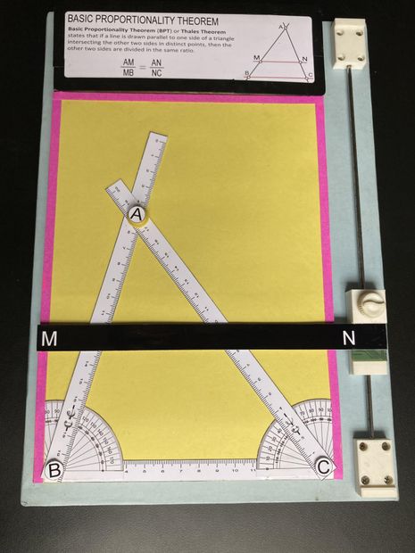 Basic Proportionality Theorem (Thales Theorem) - Tinkercad