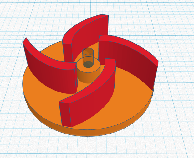 Mini Water Pump - Tinkercad