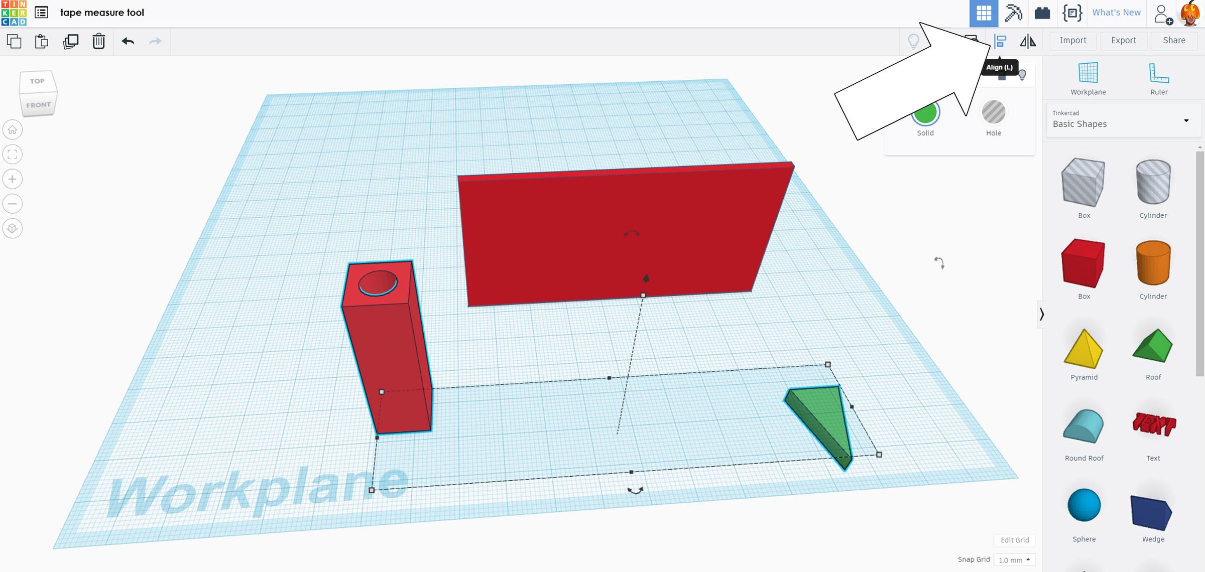Tape Measuring Tool - Tinkercad