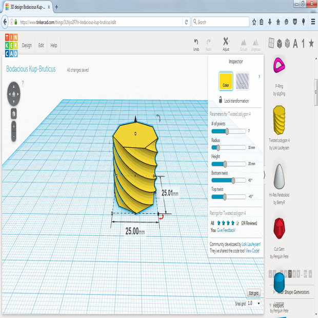 Design and 3D Print a Pencil Topper - Tinkercad