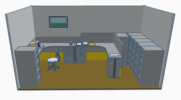 Diorama Project: 427's Office (Tinkercad) - Tinkercad