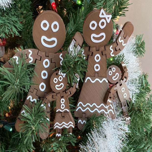 3D Print Articulated Gingerbread Man + Articulated Joint - Tinkercad