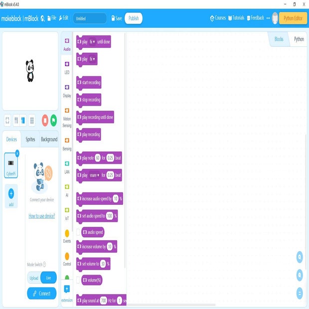 Autonomous Robot Racer: Scratch Mode - Tinkercad