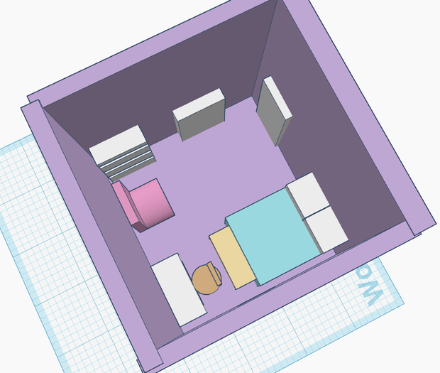 Room Redesign Project - Tinkercad