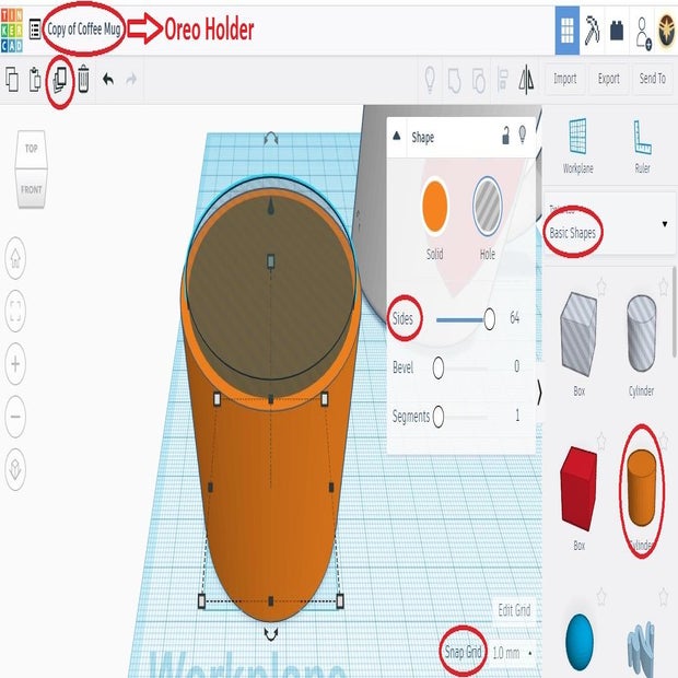Oreo Holder - Tinkercad