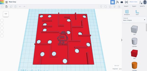 Labyrinth Maze - Tinkercad