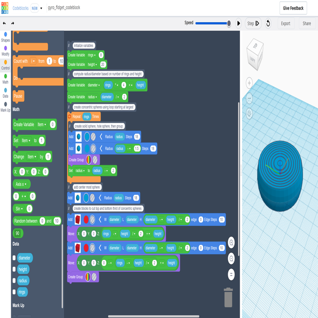 Gyroscopic Fidget Rings - Tinkercad