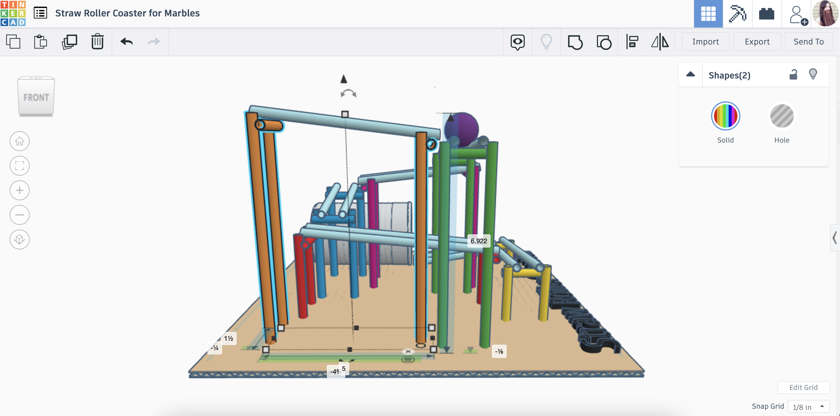 How to Build a Straw Roller Coaster - Tinkercad