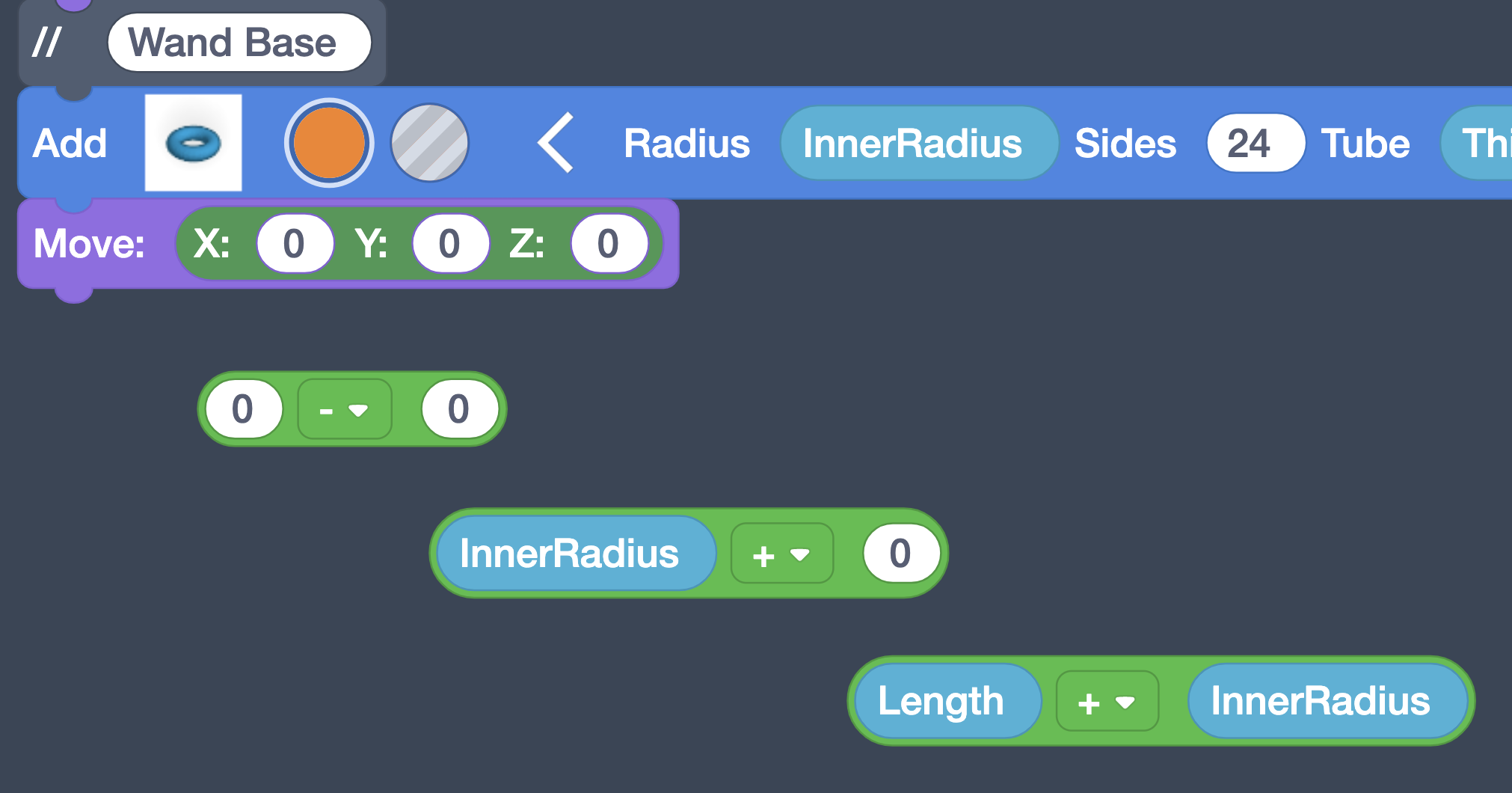 Learn Codeblocks While Making A Bubble Wand Tinkercad